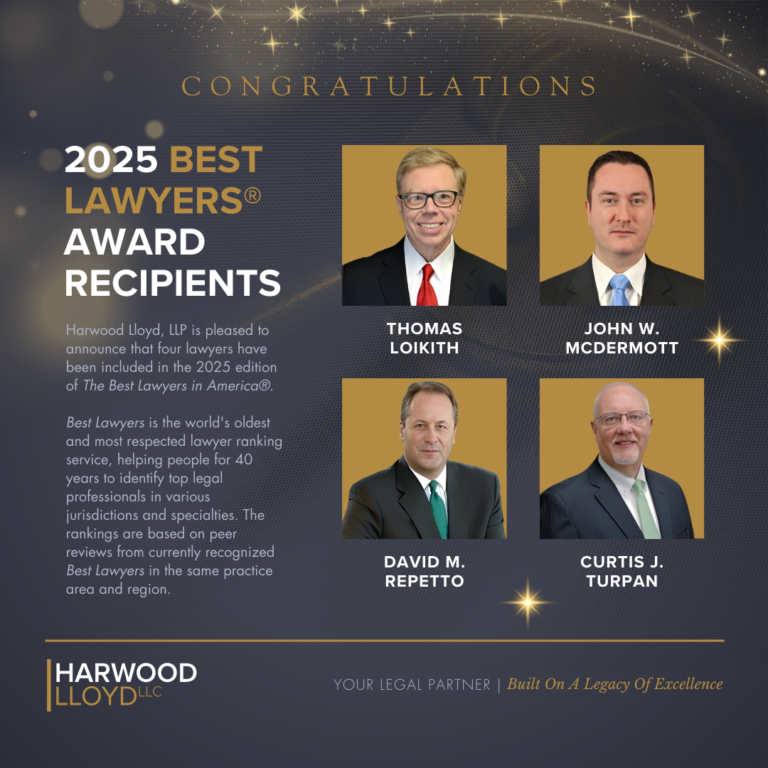 Harwood Lloyd, LLP is pleased to announce that four Lawyers have been included in the 2025 ...