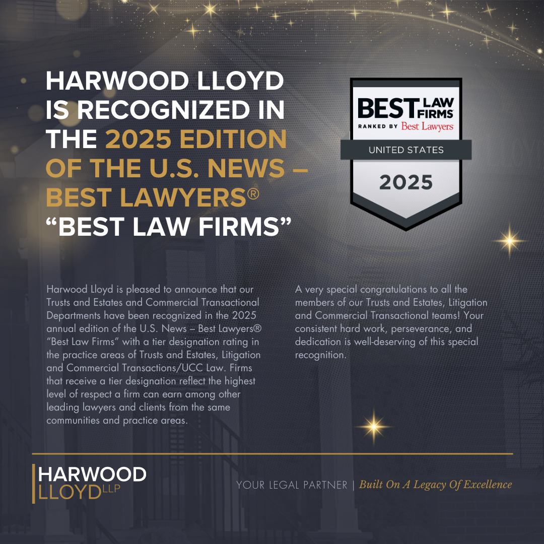 Harwood Lloyd is recognized in the 2025 Edition of the U.S. News - Best Lawyers "Best Law Firms ...